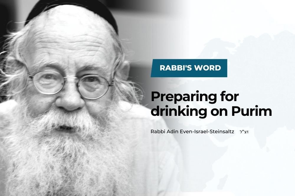 Rabbi’s Word: Preparing for drinking on Purim – Euro-Asian Jewish Congress